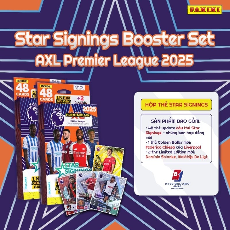 Hộp Thẻ Cập Nhật (Update Set) - Panini Star Signings - Panini Adrenalyn ...