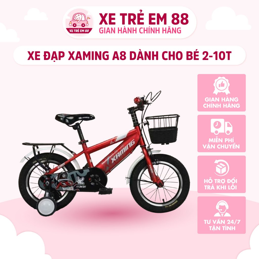 Xe Đạp Xa Ming Nam A8 Dành Cho Bé Từ 2 Đến 10 Tuổi, Chất Liệu Cứng Cáp ...