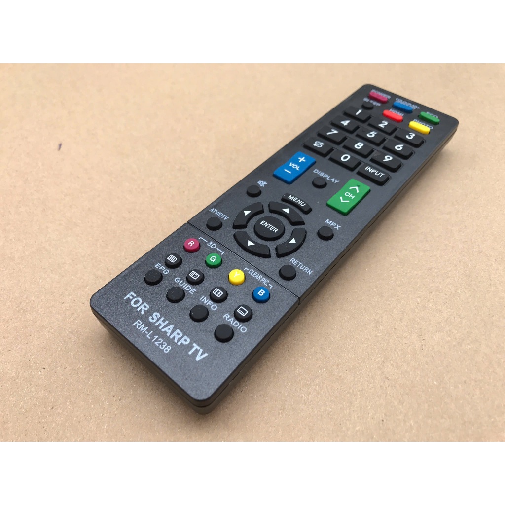 Sharp 1238 - Remote điều khiển tivi truyền hình Sharp RM-L1238 | Shopee Việt Nam