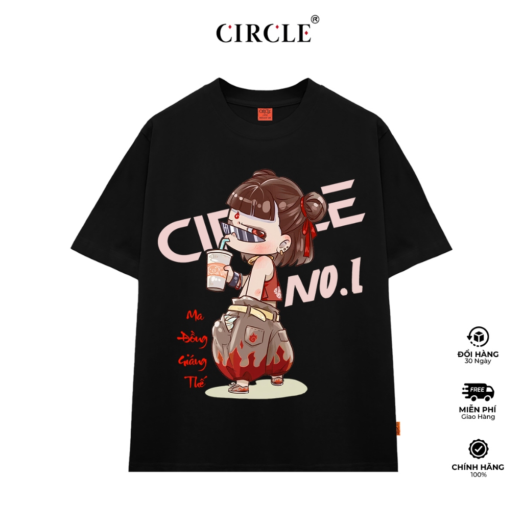 Áo thun CIRCLE - NATRA FIRE SPIRIT TEE SHIRT Unisex nam nữ cotton cao ...
