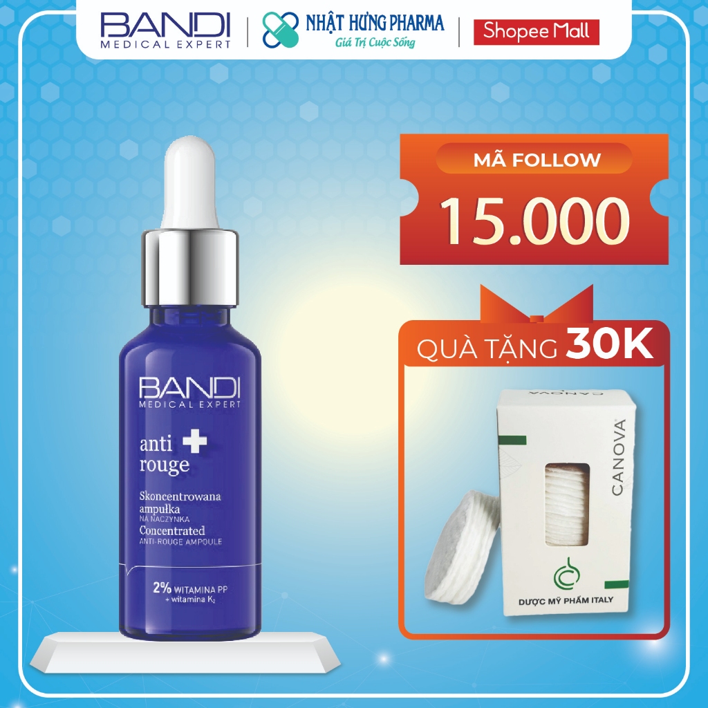 BANDI ANTI ROUGE Concentrated anti-rouge ampoule - Serum dưỡng, phục ...