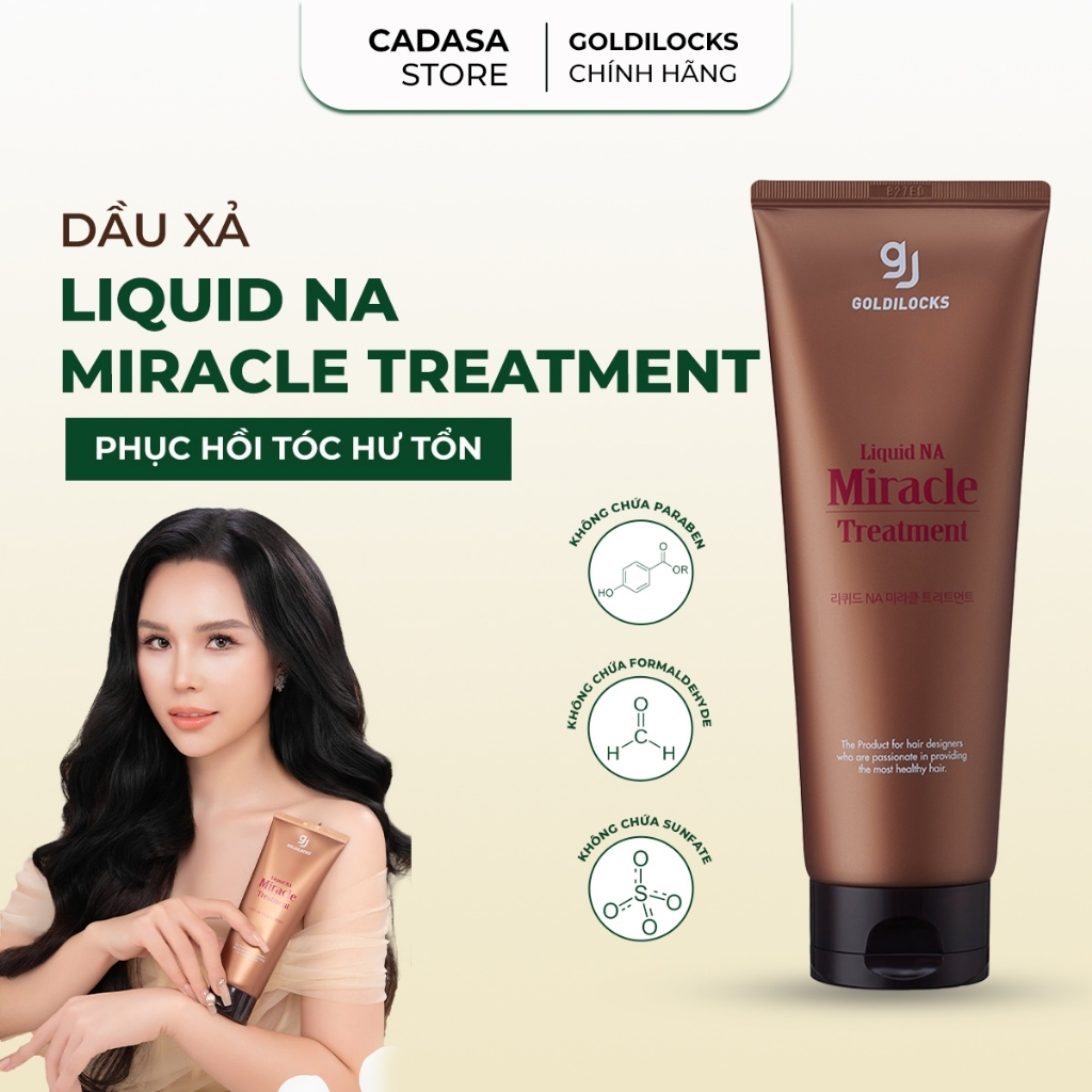 Dầu xả ướt Organic 𝐆𝐨𝐥𝐝𝐢𝐥𝐨𝐜𝐤𝐬 𝐋𝐢𝐪𝐮𝐢𝐝 𝐍𝐀 𝐌𝐢𝐫𝐚𝐜𝐥𝐞 𝐓𝐫𝐞𝐚𝐭𝐦𝐞𝐧𝐭 Hàn Quốc ...