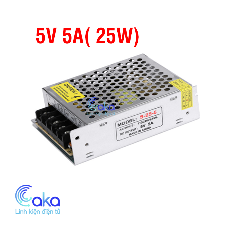 Nguồn tổ ong 5V 5A, nguồn led chuyển điện 220v ra 5V 5A 25W công suất ...