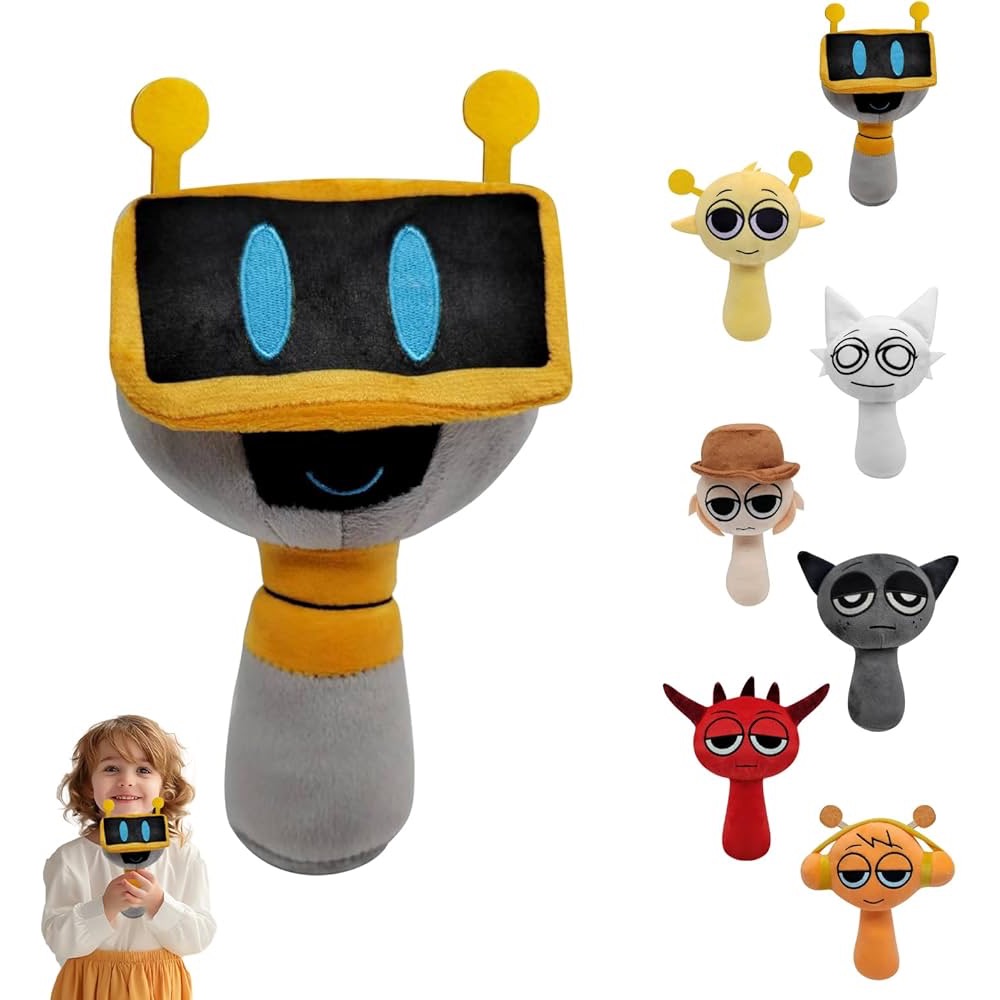 Sprunki gấu bông to Mr Fun Computer 20cm 30cm ship HOẢ TỐC HCM gấu ...