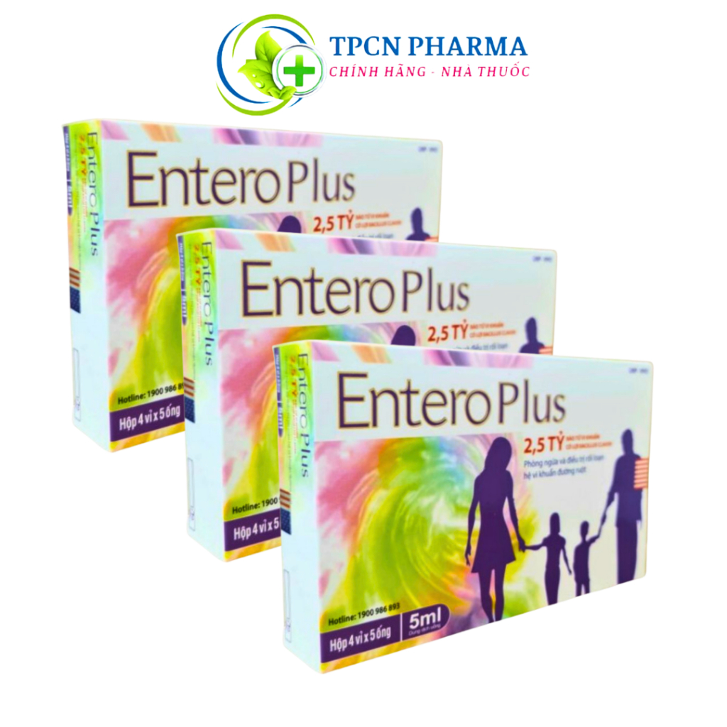 Men vi sinh Entero Plus cân bằng hệ vi sinh đường ruột - Hộp 20 ống ...