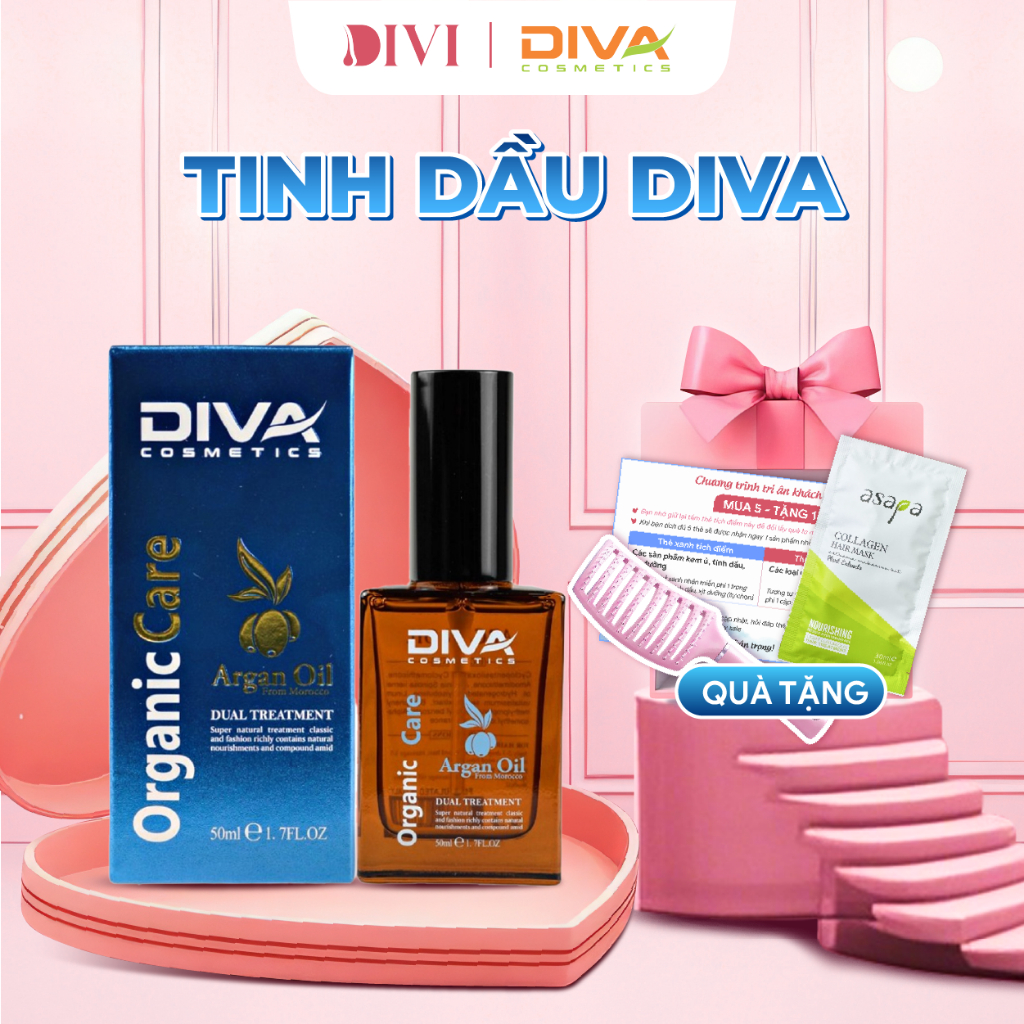 Tinh dầu dưỡng tóc DIVA Cosmetics Argan Oil phục hồi hư tổn , dưỡng ẩm cho tóc 50ml - Mỹ phẩm ...