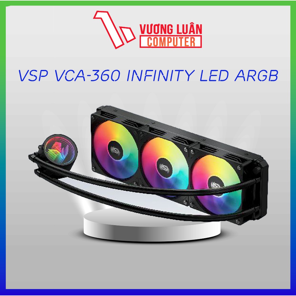 Tản nhiệt nước AIO VSP Infinity VCA-360 Infinity Led ARGB - Sẵn 2 màu Đen / Trắng | Shopee Việt Nam