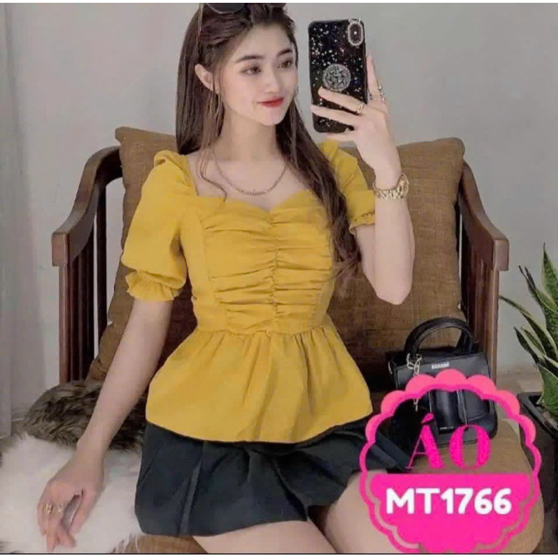 Áo thiết kế rút dây siêu dễ thương (A1766) | Shopee Việt Nam