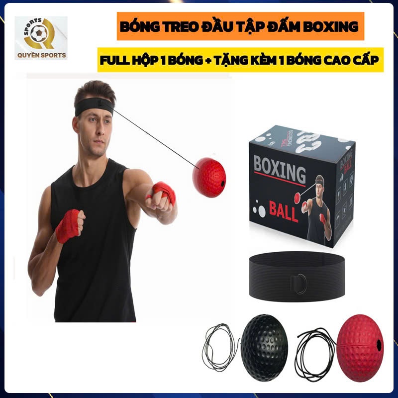 Bóng Tập Đấm Bốc bóng đội đầu,bóng treo đầu Boxing Ball combo 1 hộp 2 ...