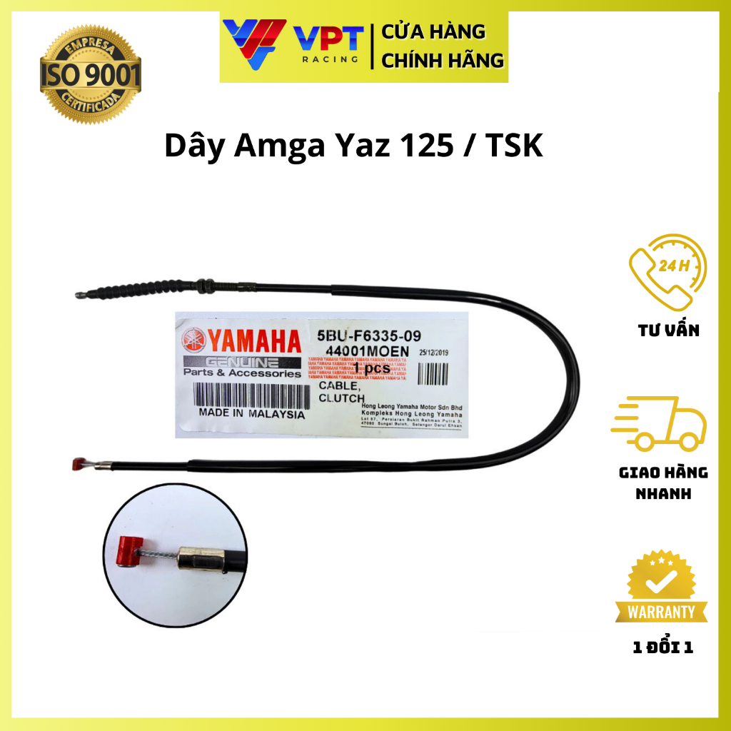 Dây amga (Dây côn) Yaz Y125Z, Y125ZR Chính hãng Yamaha 5BU-F6335-09-Y ...