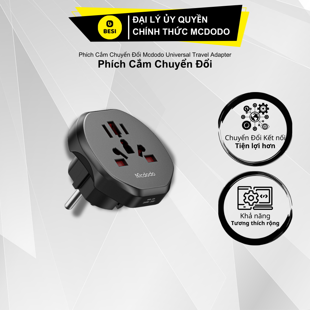 Phích Cắm Chuyển Đổi Mcdodo Universal Travel Adapter | Shopee Việt Nam