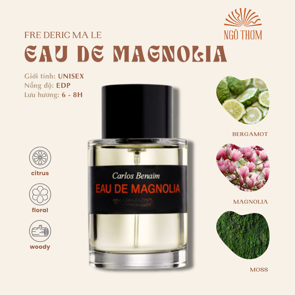 Nước hoa chiết unisex FM Eau de Magnolia chính hãng dầu thơm mini mát ...