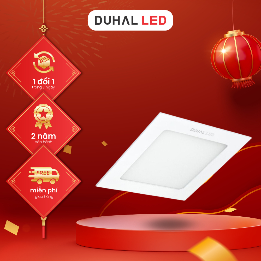 Đèn ốp trần Vuông DUHAL 7W, 9W, 12W SDGV506, SDGV509, SDGV512 ánh sáng Trắng 6500K | Shopee Việt Nam