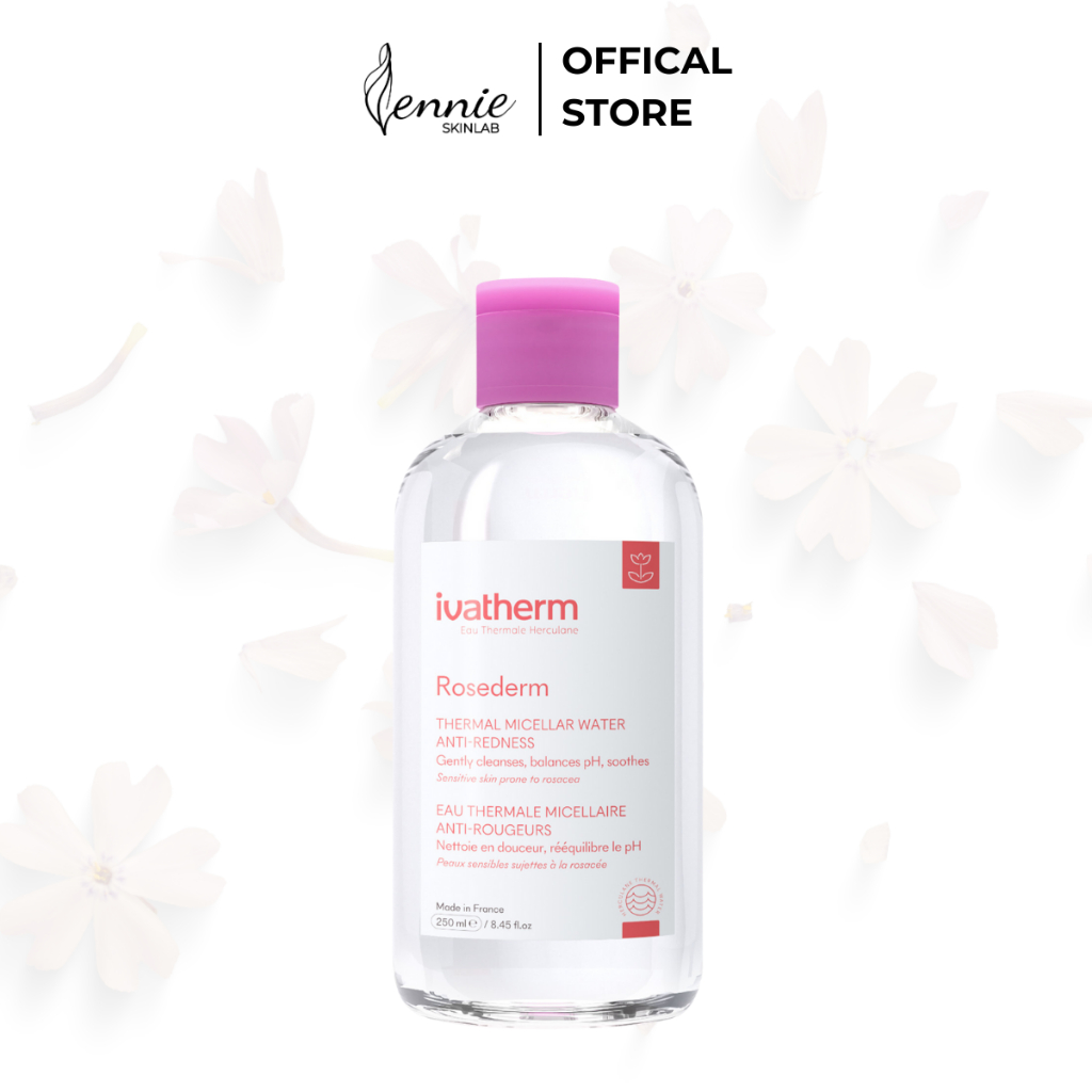 Nước tẩy trang dành cho da chứng đỏ mặt, nhạy cảm - Ivatherm Rosederm ...