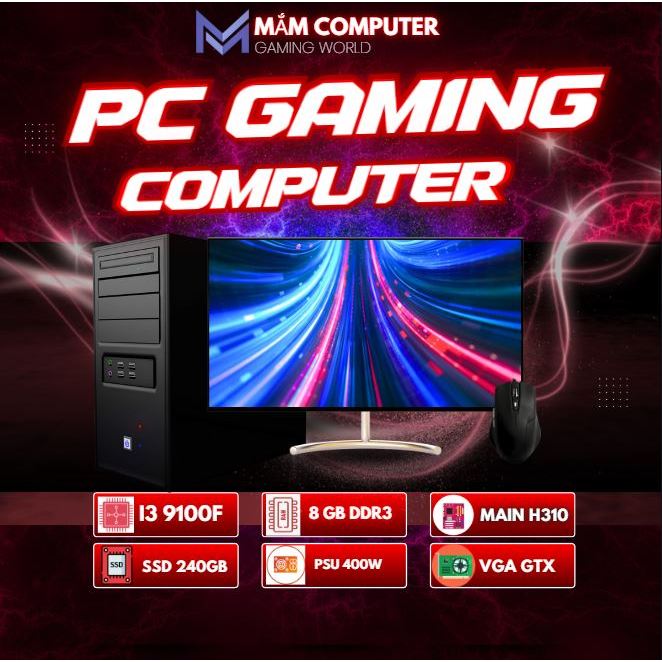 Bộ Máy Tính LẮP SẴN CẤU HÌNH CHƠI GAME NHẸ VÀN PHÒNG I3 9TH | Shopee Việt Nam
