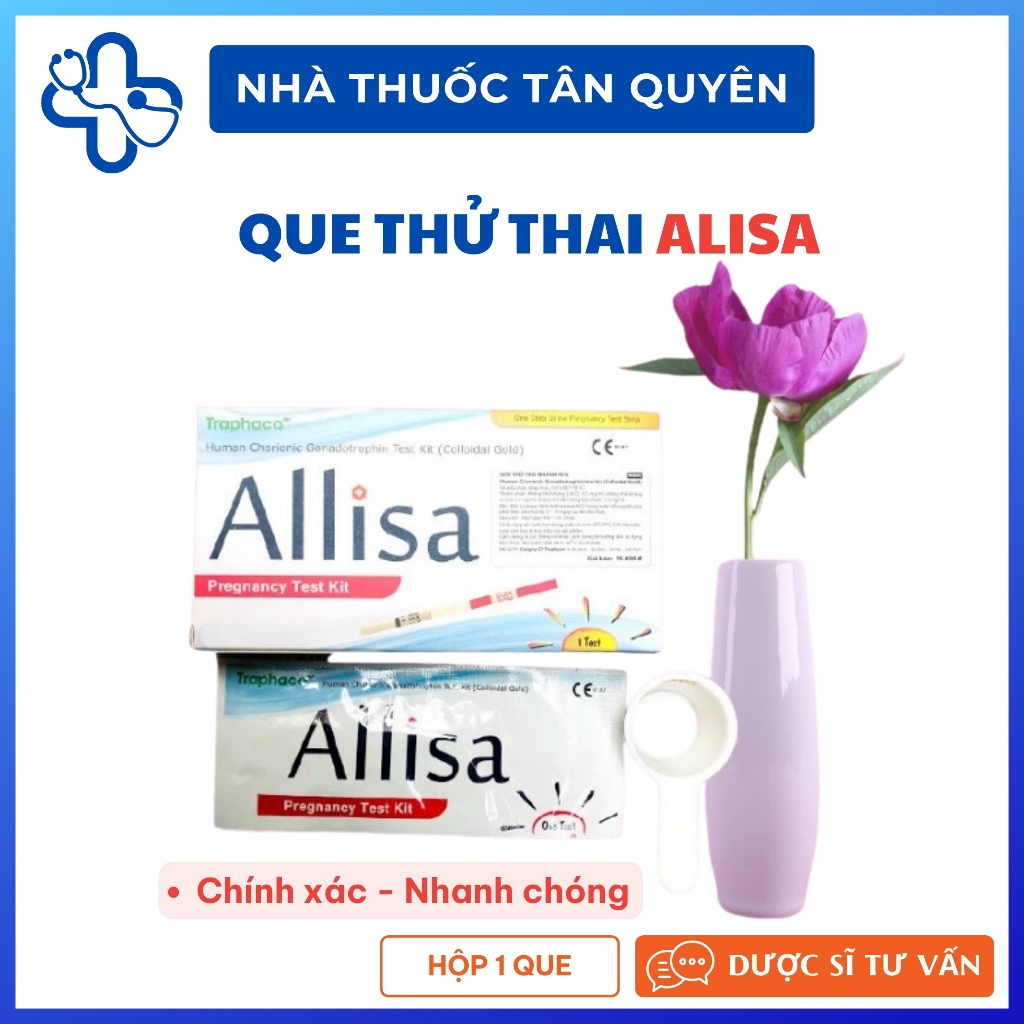 Que thử thai Alisa Traphaco - Đạt chuẩn xuất Châu Âu, chính xác (Hộp 1 ...