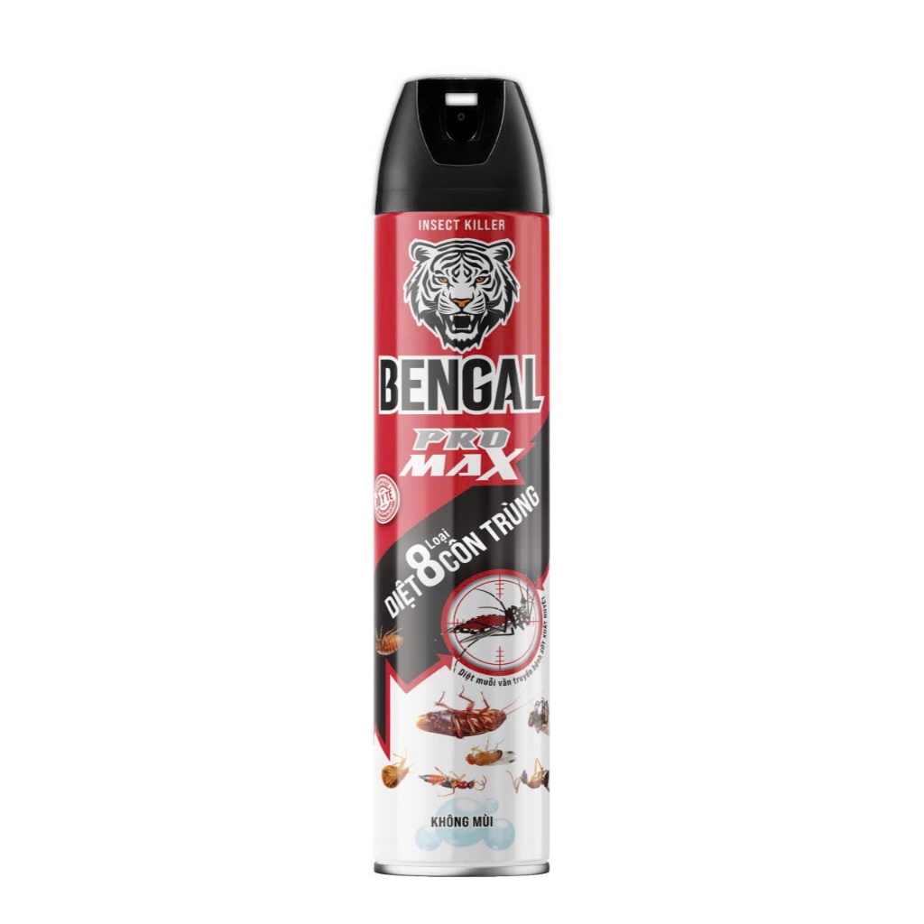 Bình xịt Côn Trùng Bengal Pro Max 500ml - Không Mùi - Được Bộ Y Tế Cấp Phép Hành - Mua 1 tặng 1 ...