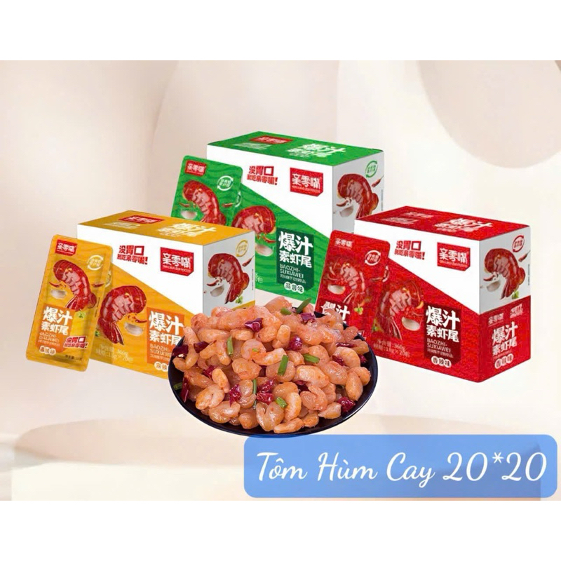 1 Hộp 20 Gói Tôm Hùm Cay Thơm Ngon Đủ Vị | Shopee Việt Nam