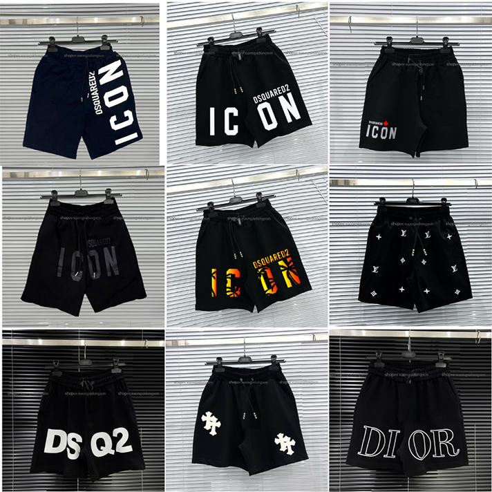 Quần đùi Nam Nữ Quần Short chữ ICON DSQ ,Chất poly dầy dặn,Size M/L/XL ...