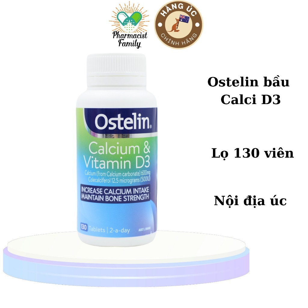 [ÚC] Thực Phẩm Bổ Sung Canxi Ostelin Calcium - Vitamin D3 130 Viên | Shopee Việt Nam