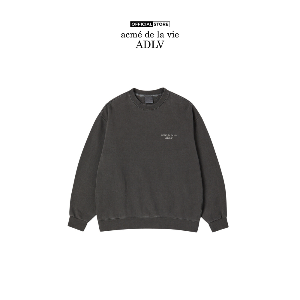 Áo Nỉ ADLV Basic Logo Pigment Dáng Oversized Than Chì - Hàng chính hãng ...