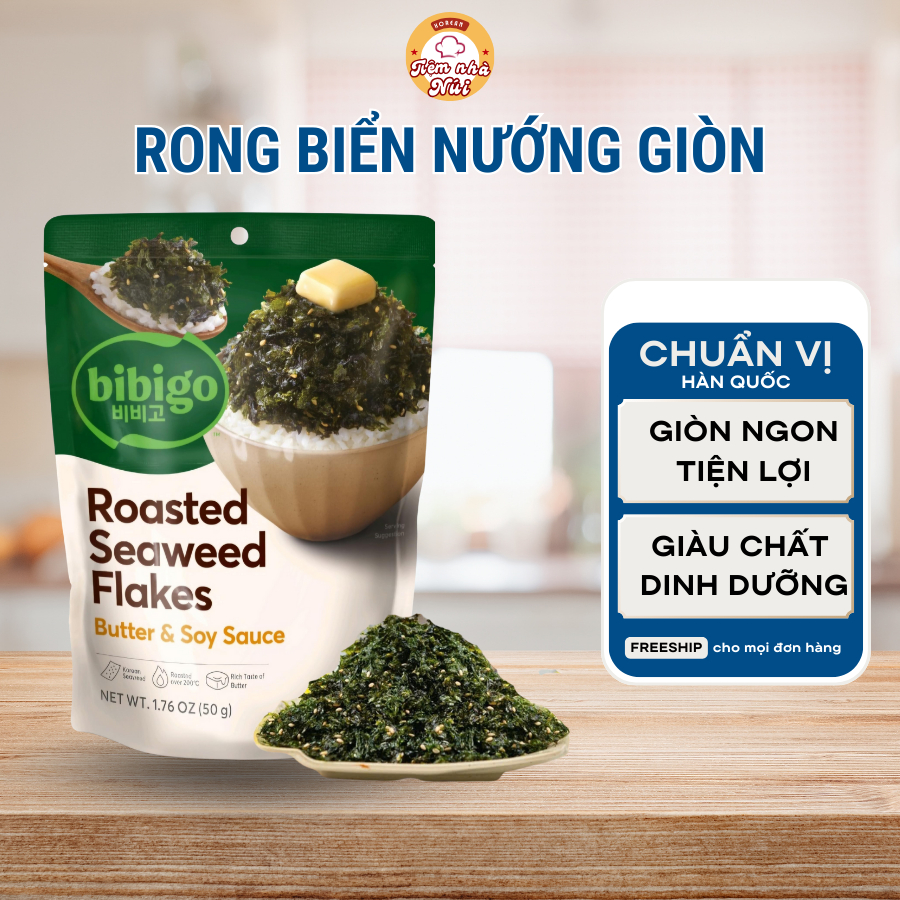 Vụn rong biển tẩm bơ và nước tương Bibigo 50g CJ FOOD mẫu mới | Shopee Việt Nam