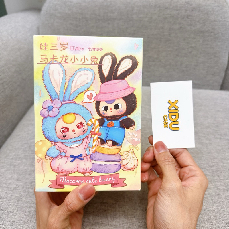 (Auth Hàng Sẵn) Hộp mù Baby three Thỏ Macaron thơm phức xinh xắn ...