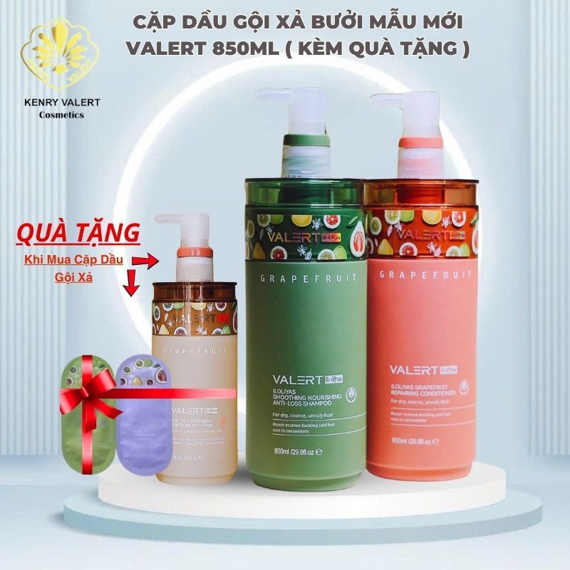 Dầu Gội Xả Bưởi Mẫu Mới VALERT GRAPEFRUIT 850ML Phục Hồi, Chống Rụng Kích Mọc Tóc | Shopee Việt Nam
