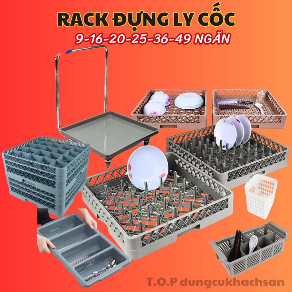 RACK ĐỰNG LY, CỐC 9/16/20/25/36/49 NGĂN, Rack Ly - Rack Đựng Ly Nhà ...