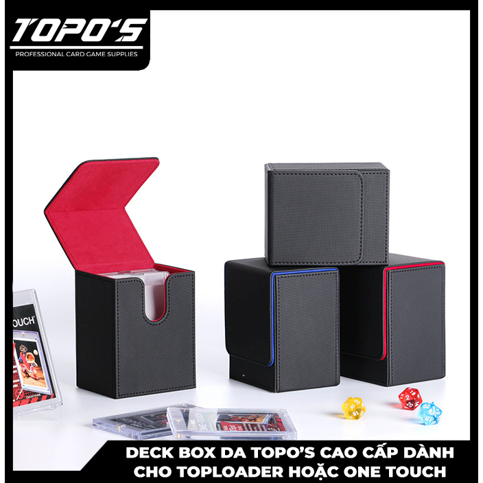 [Deck box da ] Hộp đựng thẻ bài da PU dành cho Toploader hoặc One Touch | Shopee Việt Nam