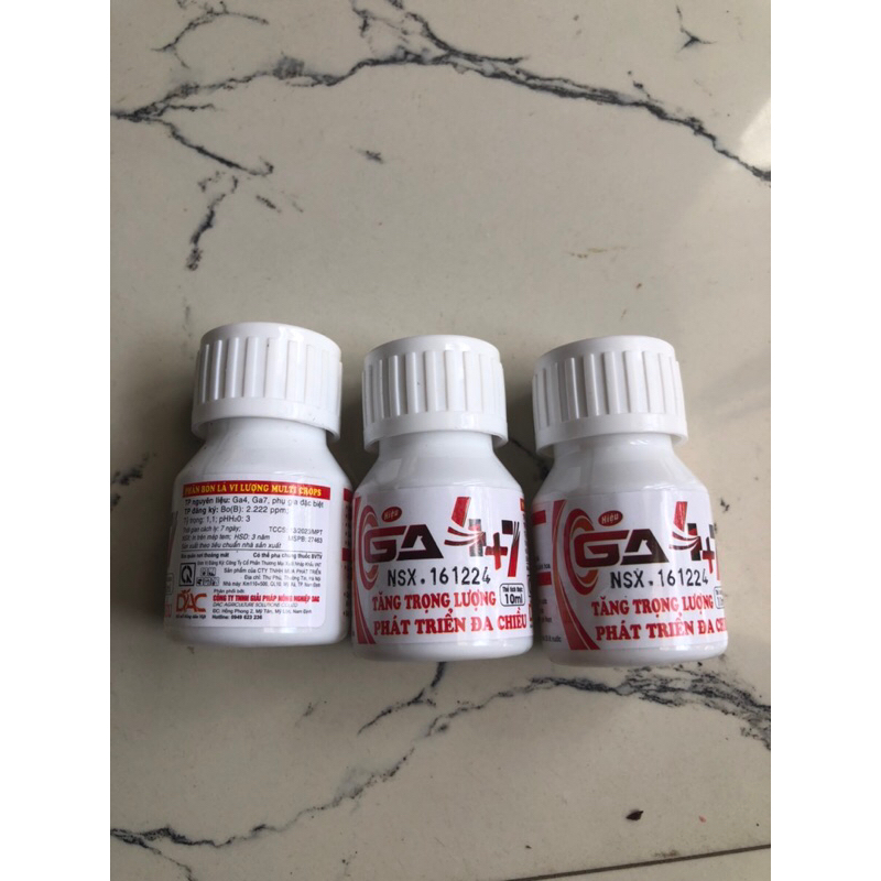 phân bón lá Ga4+7 dang chai 10ml/25lit (1 ống) | Shopee Việt Nam
