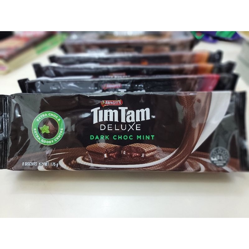 Bánh socola đen bạc hà Tim Tam Dark Choc Mint Úc hộp lớn 350gram (hàng ...