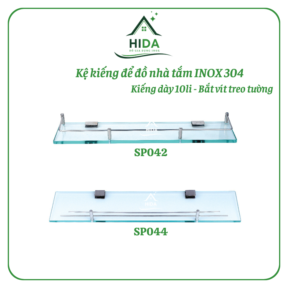 Kệ gắn dưới gương PHÁT ĐẠT để xà bông (dài 40cm/50cm), kệ kiếng kính ...