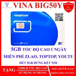 SIM 4G VINAPHONE 12 - 14 THÁNG BIG50Y TD49 FHAPPY. KHÁCH HÀNG KÍCH HOẠT SIM (ĐKTT) TẠI CỬA HÀNG ...