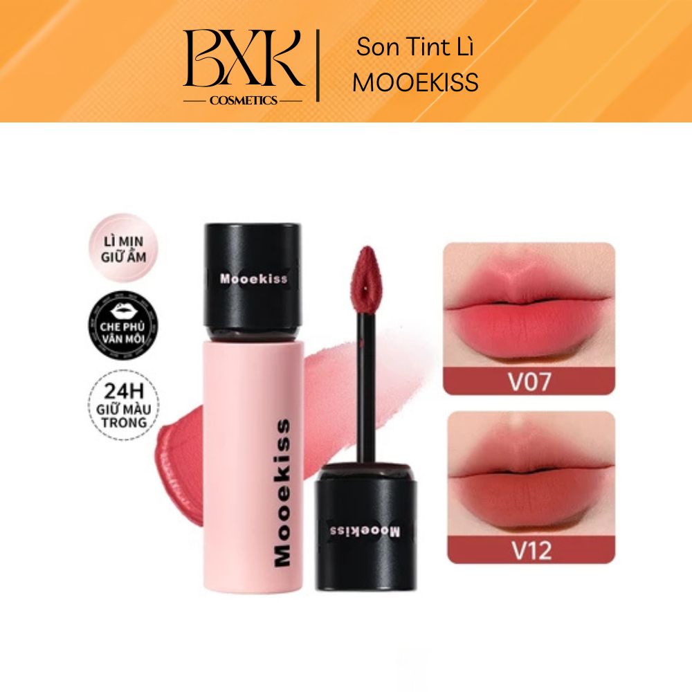 Son Tint Lì MOOEKISS Mỏng Nhẹ Dưỡng Ẩm Lâu Trôi Không Khô Môi BXK COSMETICS | Shopee Việt Nam