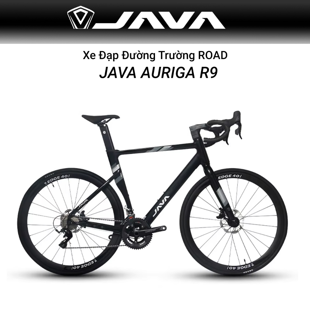 Xe Đạp Đường Trường JAVA AURIGA R9 - Phanh Đía, bánh 700c– BLACK ...
