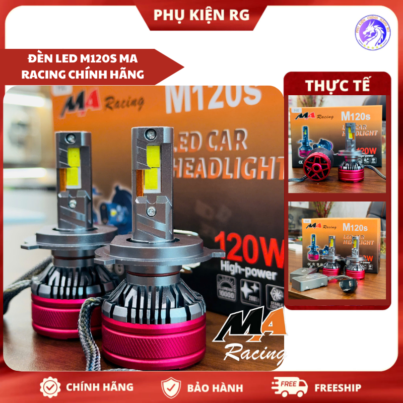 Đèn Led M120S Chính Hãng Ma Racing, Bi Led M120S Gắn Như Zin Cho Xe Ôtô ...