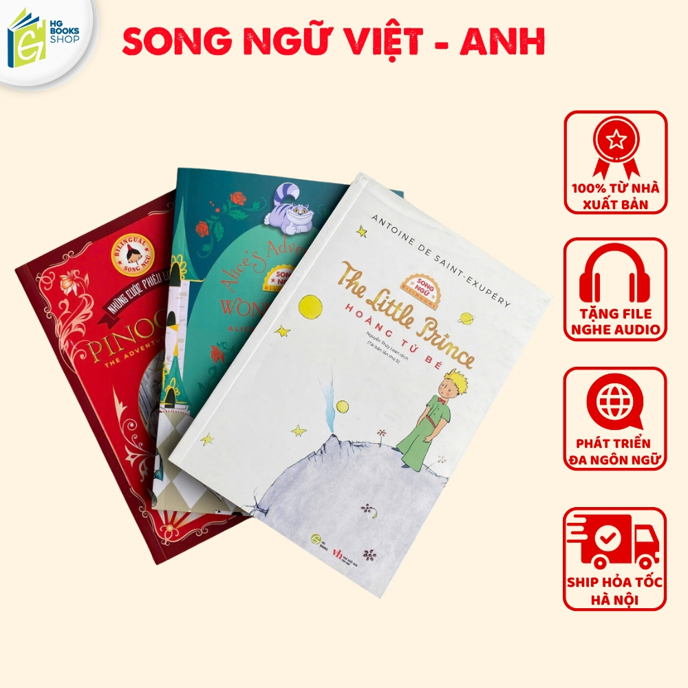 Combo Sách Hoàng Tử Bé, Alice Ở Xứ Sở Diệu Kỳ, Pinocchio Cậu Bé Người ...