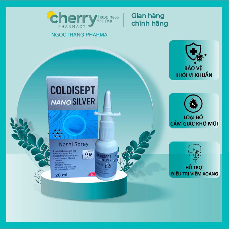 [NHẬP KHẨU CHÍNH HÃNG] Dung dịch xịt mũi Coldisept Nasal spray 20ml ...