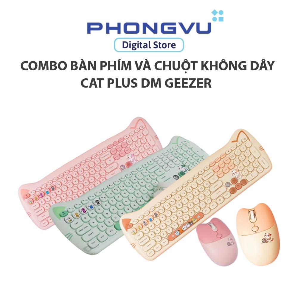 Combo Bàn Phím Và Chuột Không Dây MOFII Cat Plus Geezer - Bảo hành 12 ...