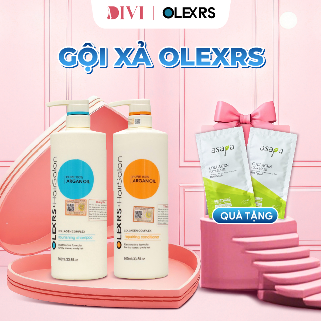 [HỎA TỐC-HN] Dầu gội xả Olexrs Argan Oil Collagen Hair Salon cho tóc ...