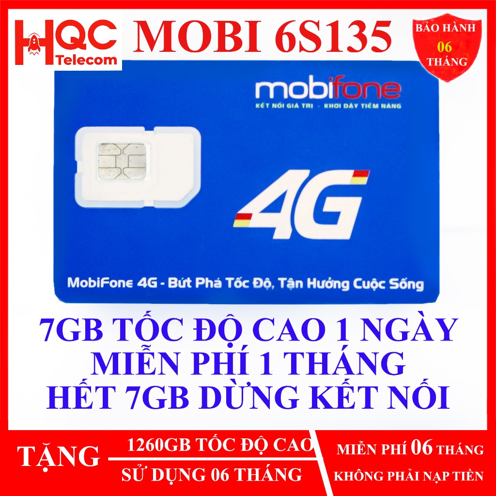 SIM 4G MOBIFONE S135, 6S135 MIỄN PHÍ 1 - 6 THÁNG. KHÁCH HÀNG CHỦ ĐỘNG ...