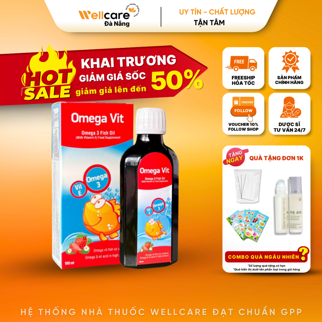[CHÍNH HÃNG] Omega Vit Chai 100ml Bổ Sung Omega 3 Tinh Khiết Phát Triển ...