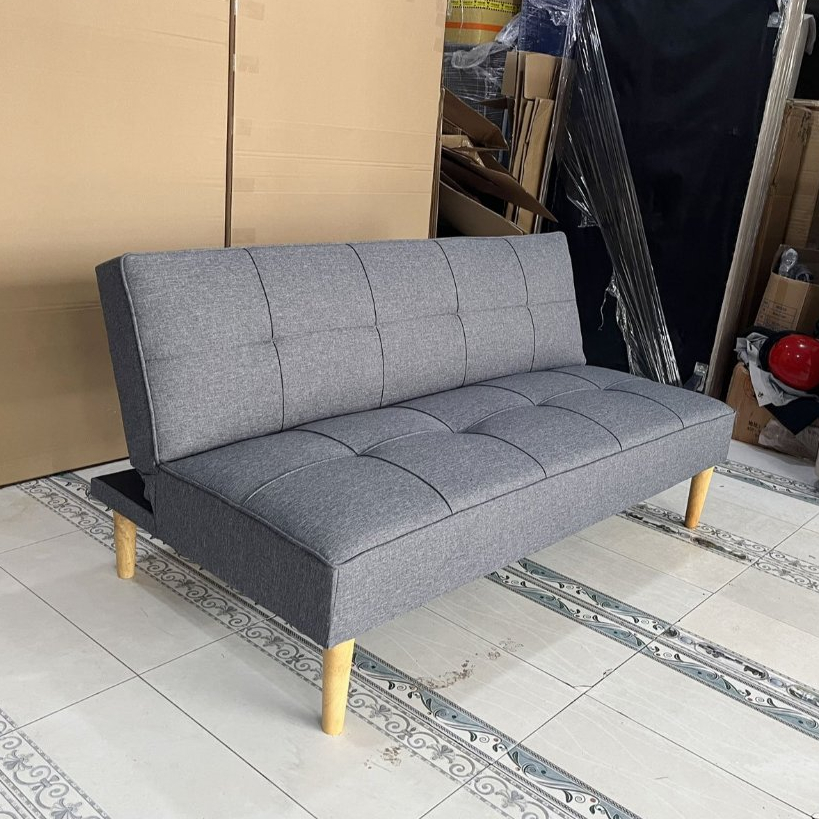 Ghế Sofa Bed 1m5 Nhỏ Gọn Tiện Ích, Có 4 Chân Gỗ, Bọc Vải Bố Cao Cấp, Đa ...