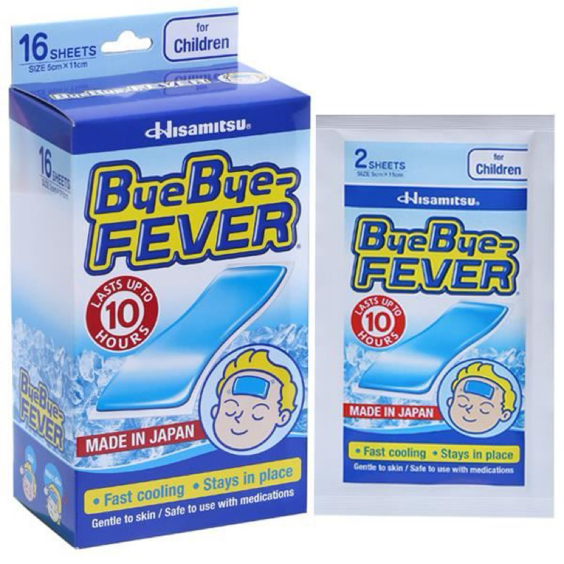 Dán hạ sốt— Miếng dán giảm sốt, hạ nhiệt nhanh Bye Bye Fever Hisamitsu ...