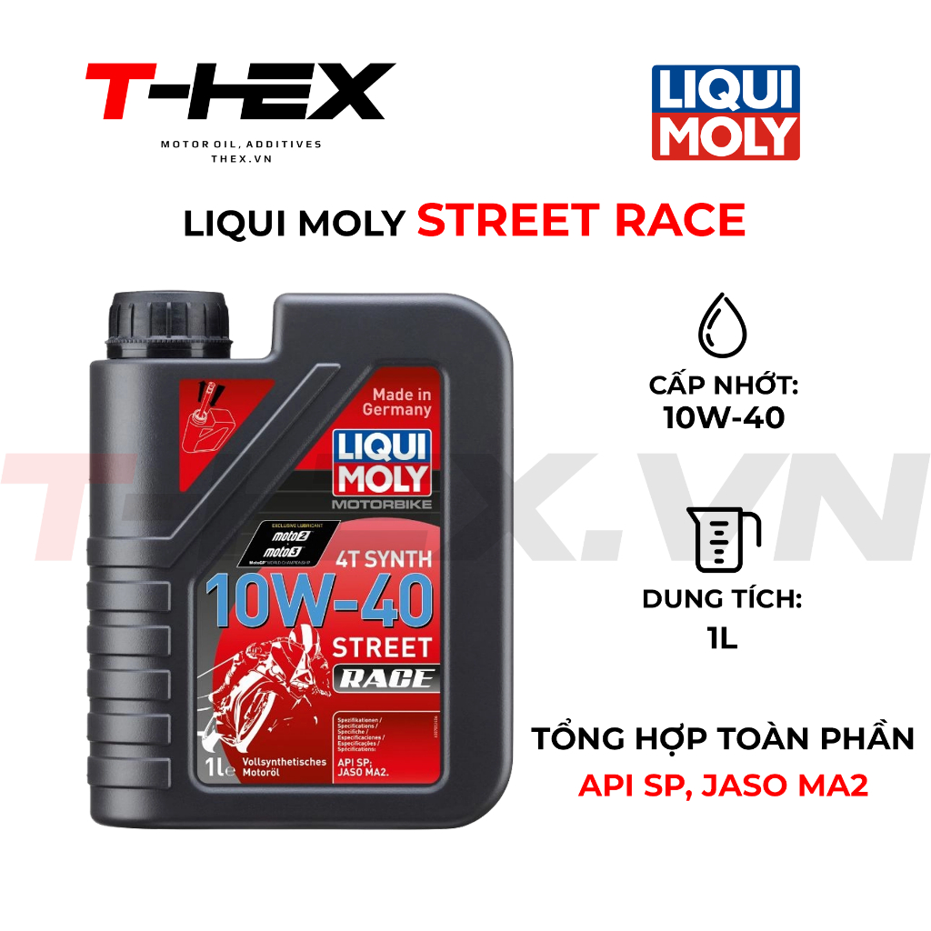 DẦU NHỚT LIQUI MOLY STREET RACE 10W40 | Shopee Việt Nam