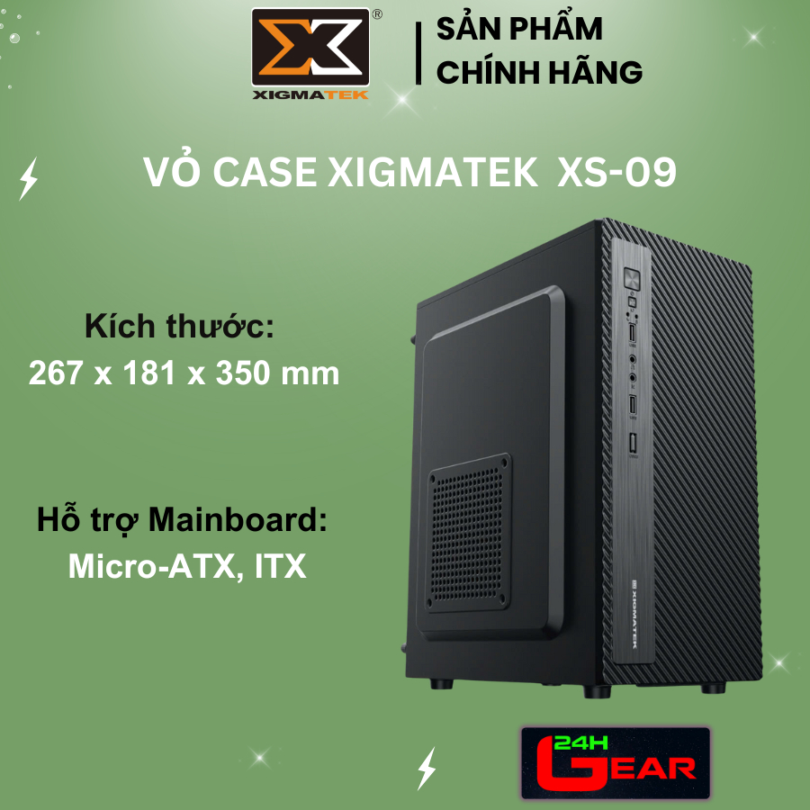 Vỏ Case XIGMATEK XS-09 (Hỗ trợ Main: Micro-ATX, ITX) - Chính Hãng | Shopee Việt Nam