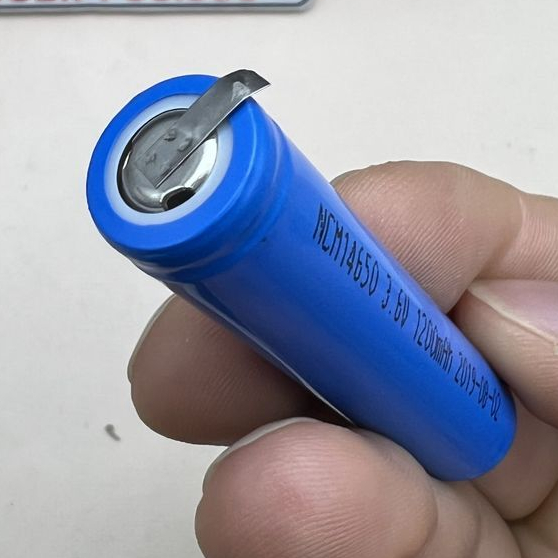 Pin sạc Lithium NCM 14650 1200mAh 3.6v gắn sẵn chân hàn | Shopee Việt Nam