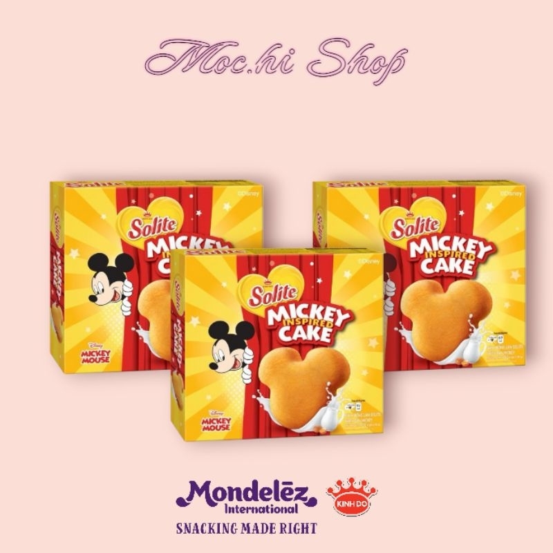 [ DATE 07/2025 ] BÁNH Bông Lan Solite Phiẻn Bản Mickey, Combo 3 Hộp x ...