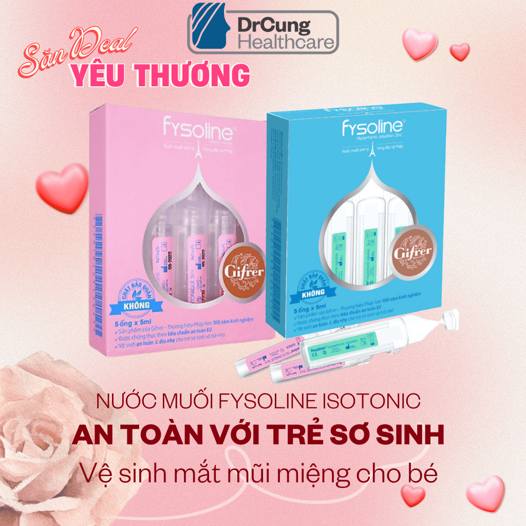 Hộp 5 Ống Nước Muối Sinh Lý Fysoline Isotonic - Vệ Sinh Mắt, Mũi, Miệng ...